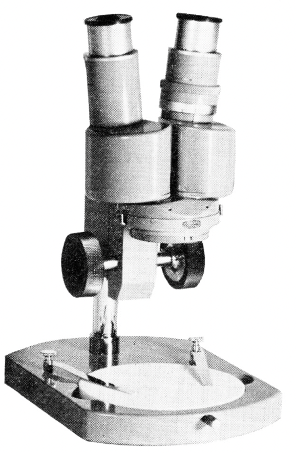 Figure 1. Olympus’s stereoscopic microscope model VA-II as featured in ...